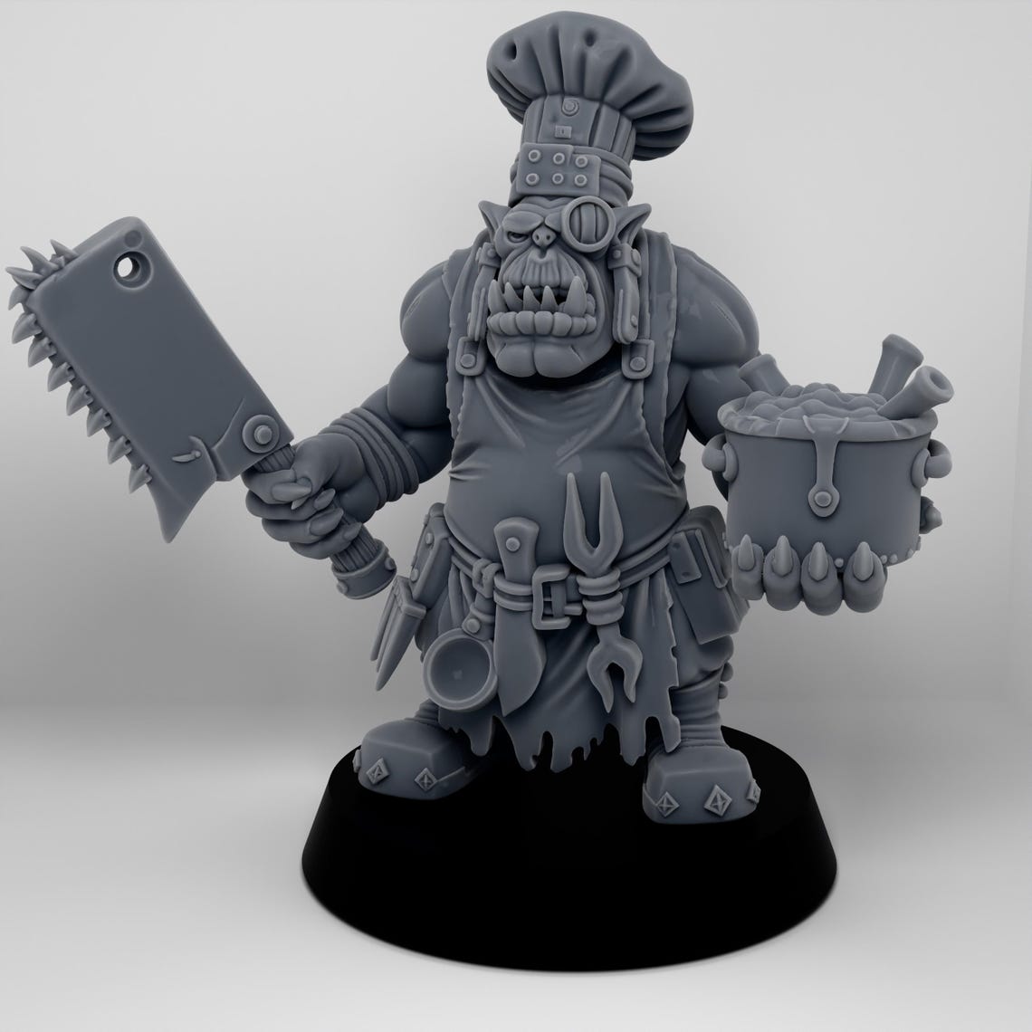 Orc Chef Warboss Tabletop Sci Fi Orcs Marines Wargaming Proxy 3D ...