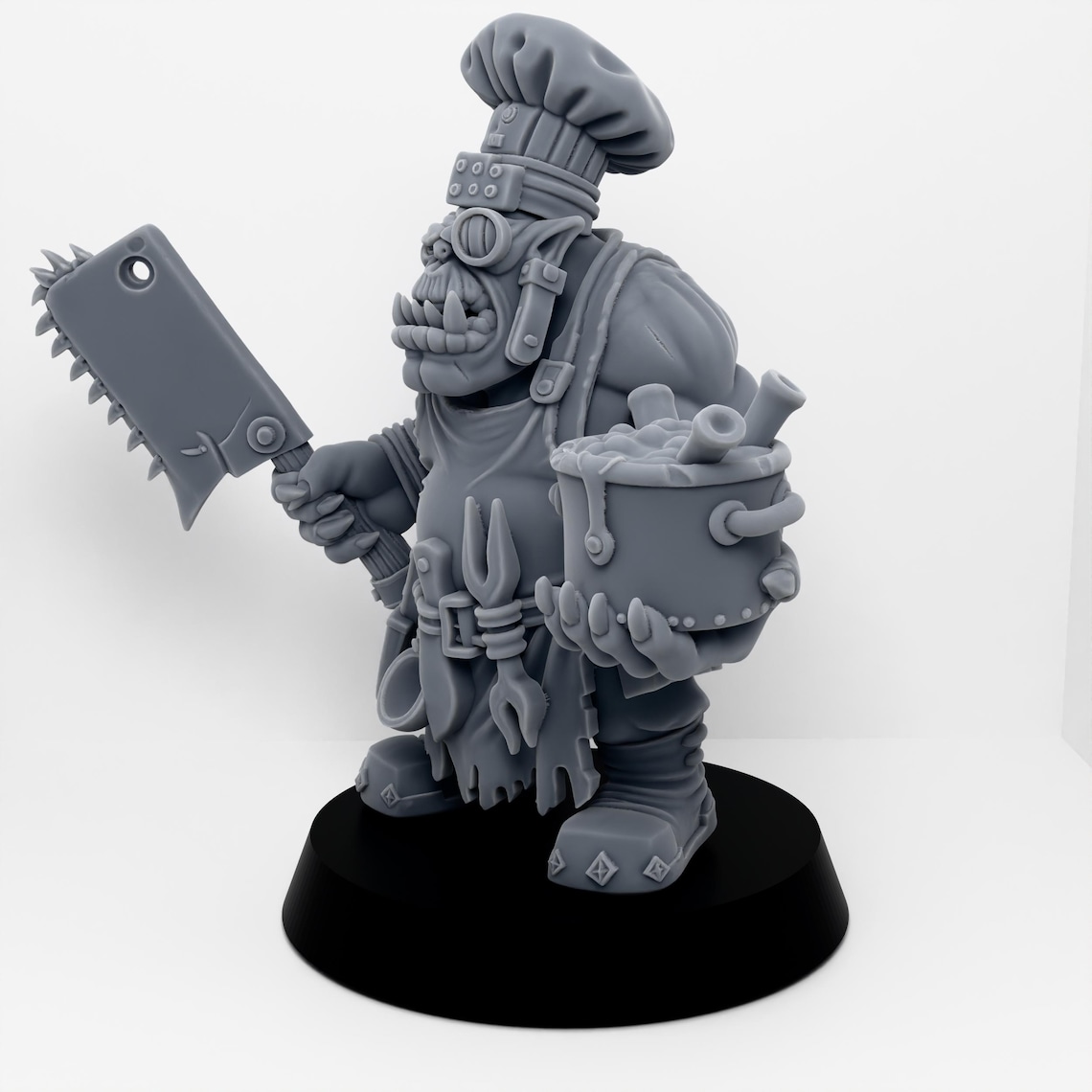 Orc Chef Warboss Tabletop Sci Fi Orcs Marines Wargaming Proxy 3D ...