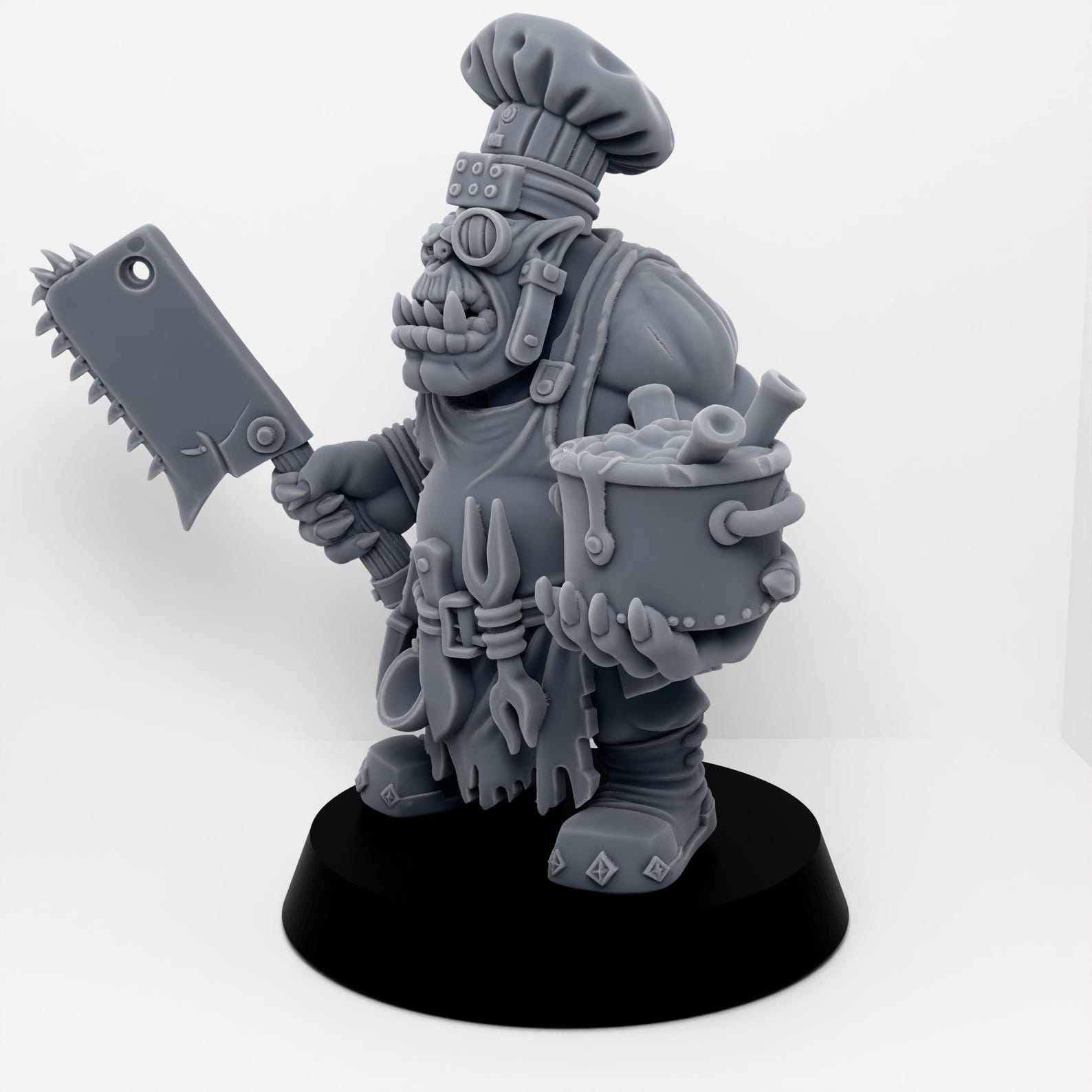 Orc Chef Warboss Tabletop Sci Fi Orcs Marines Wargaming Proxy 3D ...