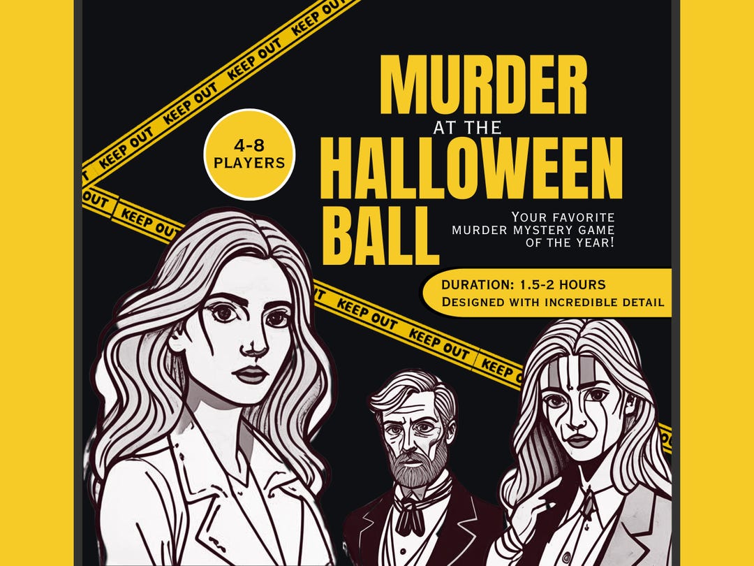 Murder at the Halloween Ball | Printable Murder Mystery Game | Party ...