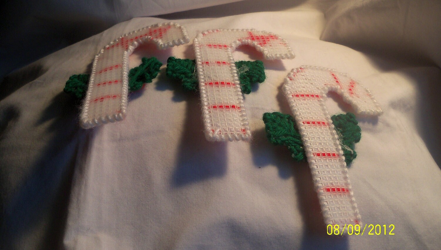 6 Candy Cane Ornaments Set - Etsy