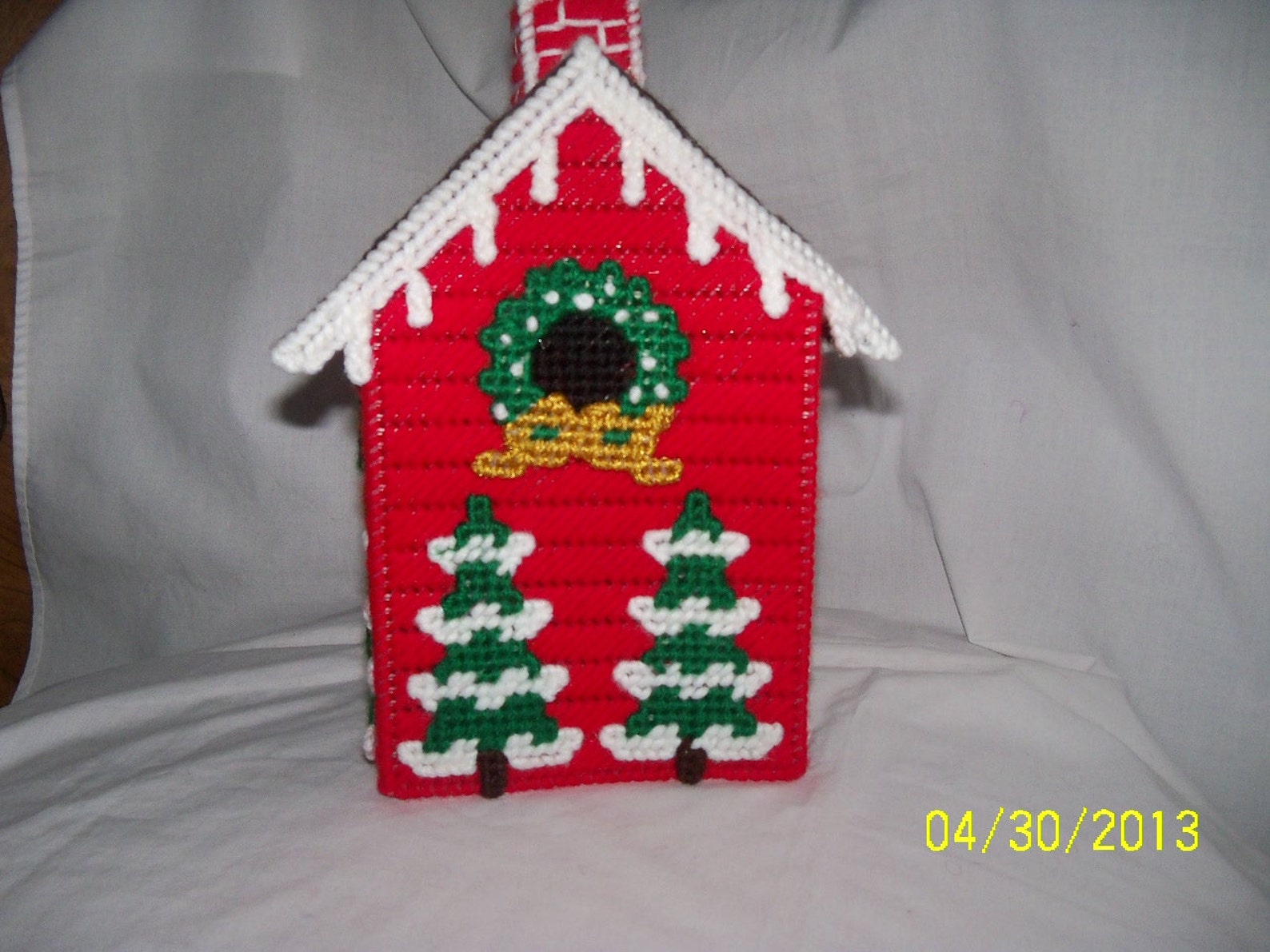 Christmas Holiday Birdhouse Tissue Box Cover - Etsy