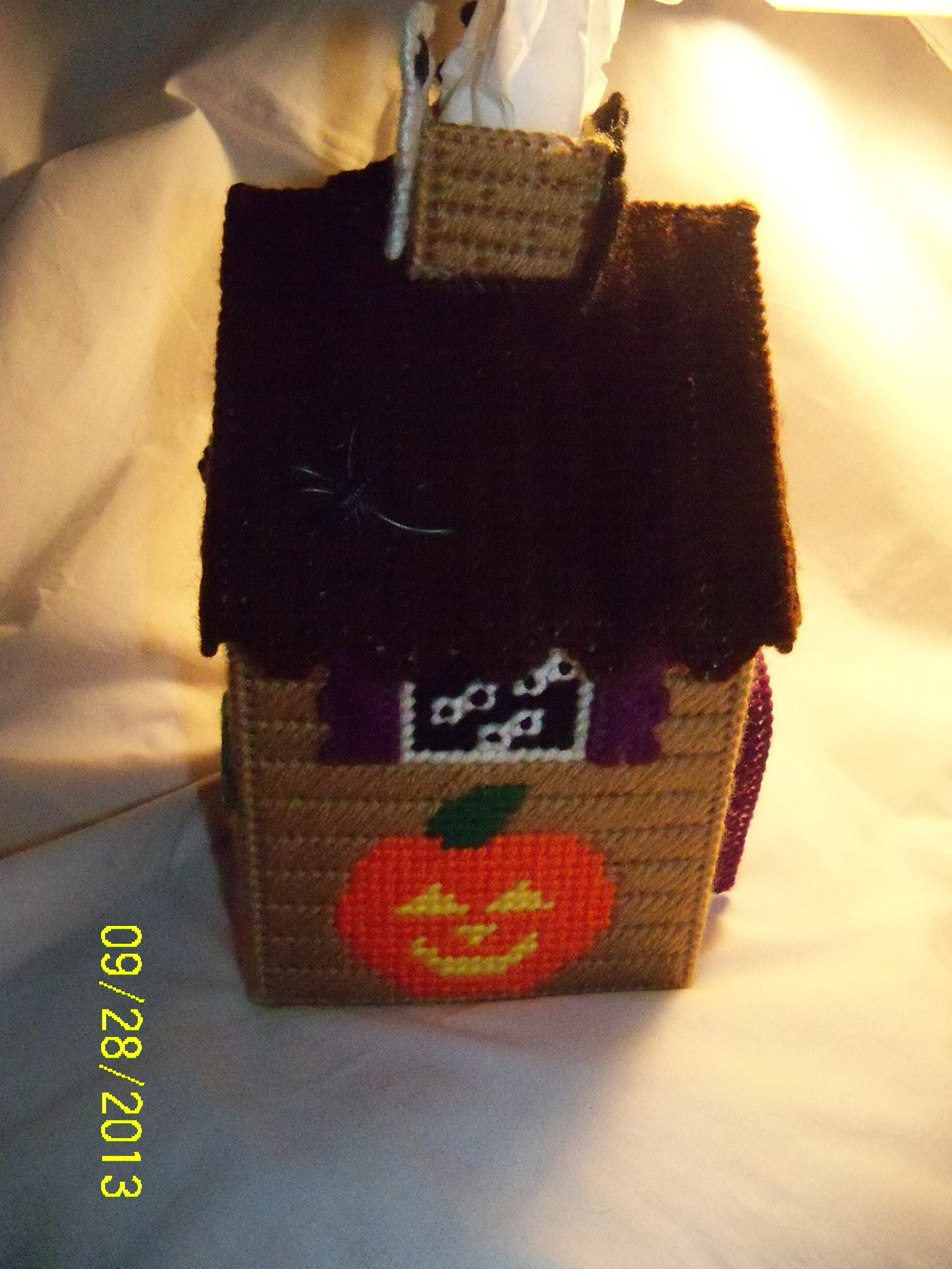 Happy Haunting Halloween Tissue Box Cover tan Made to Order - Etsy