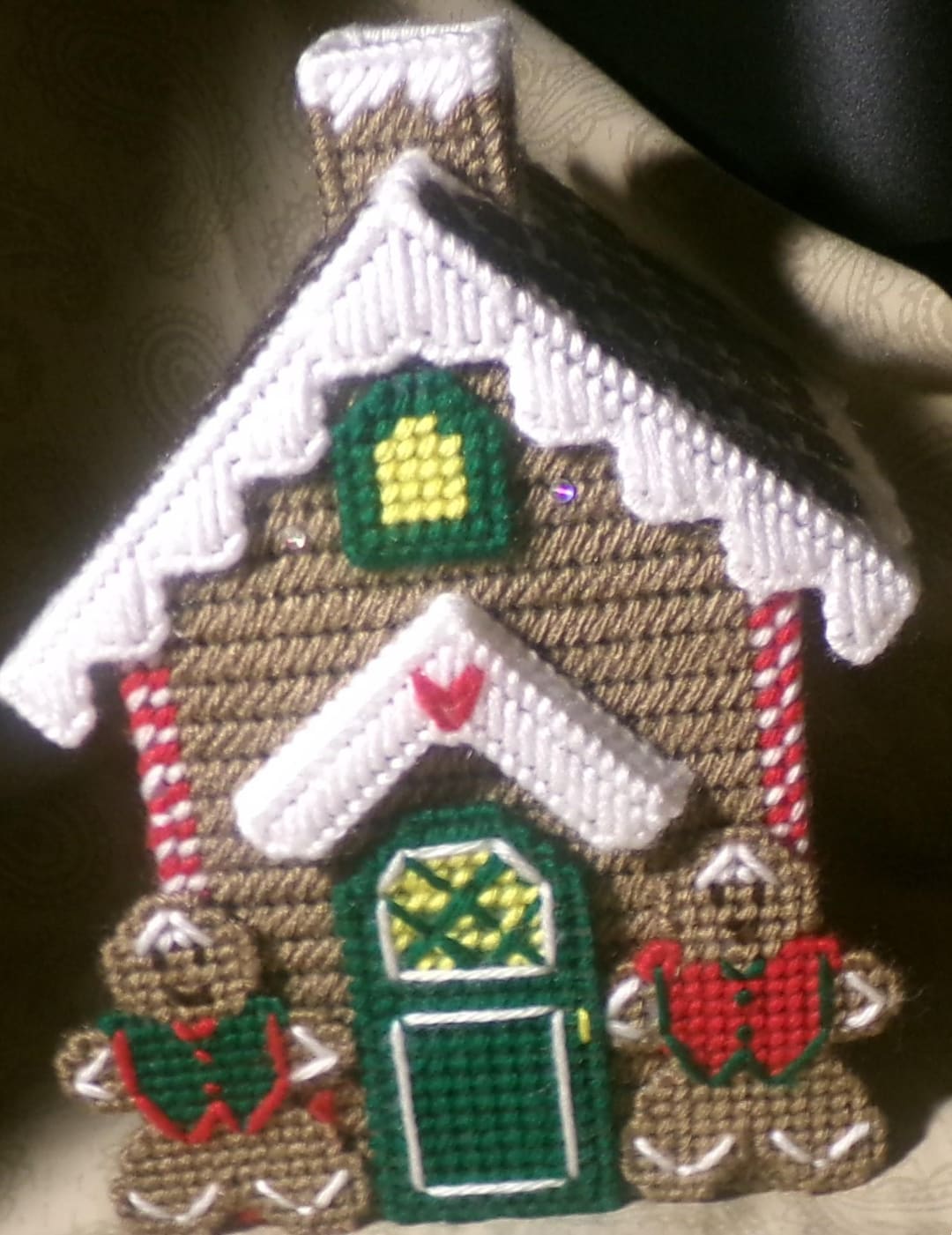 Plastic Canvas Gingerbread House Ready to Ship - Etsy
