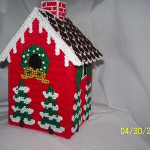 Christmas Holiday Birdhouse Tissue Box Cover - Etsy