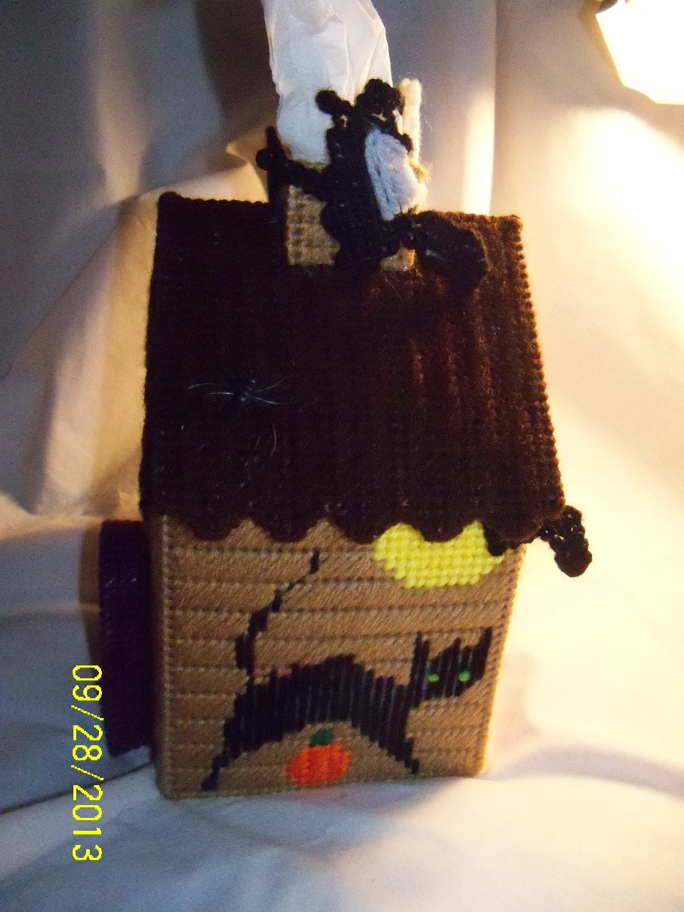 Happy Haunting Halloween Tissue Box Cover tan Made to Order - Etsy
