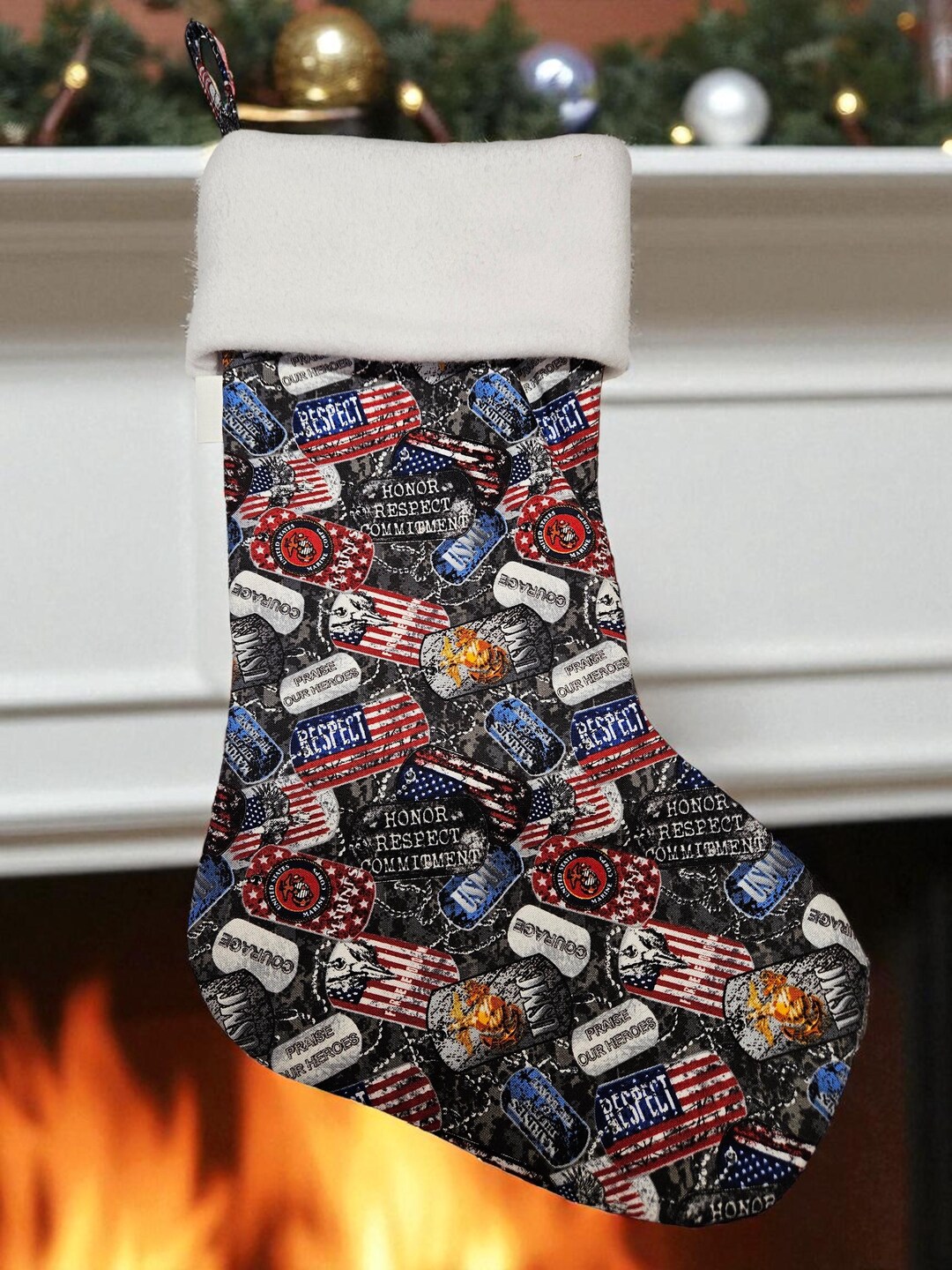 USMC Christmas Stocking – Semper Fi Holiday Pride, Marine Tough - Etsy