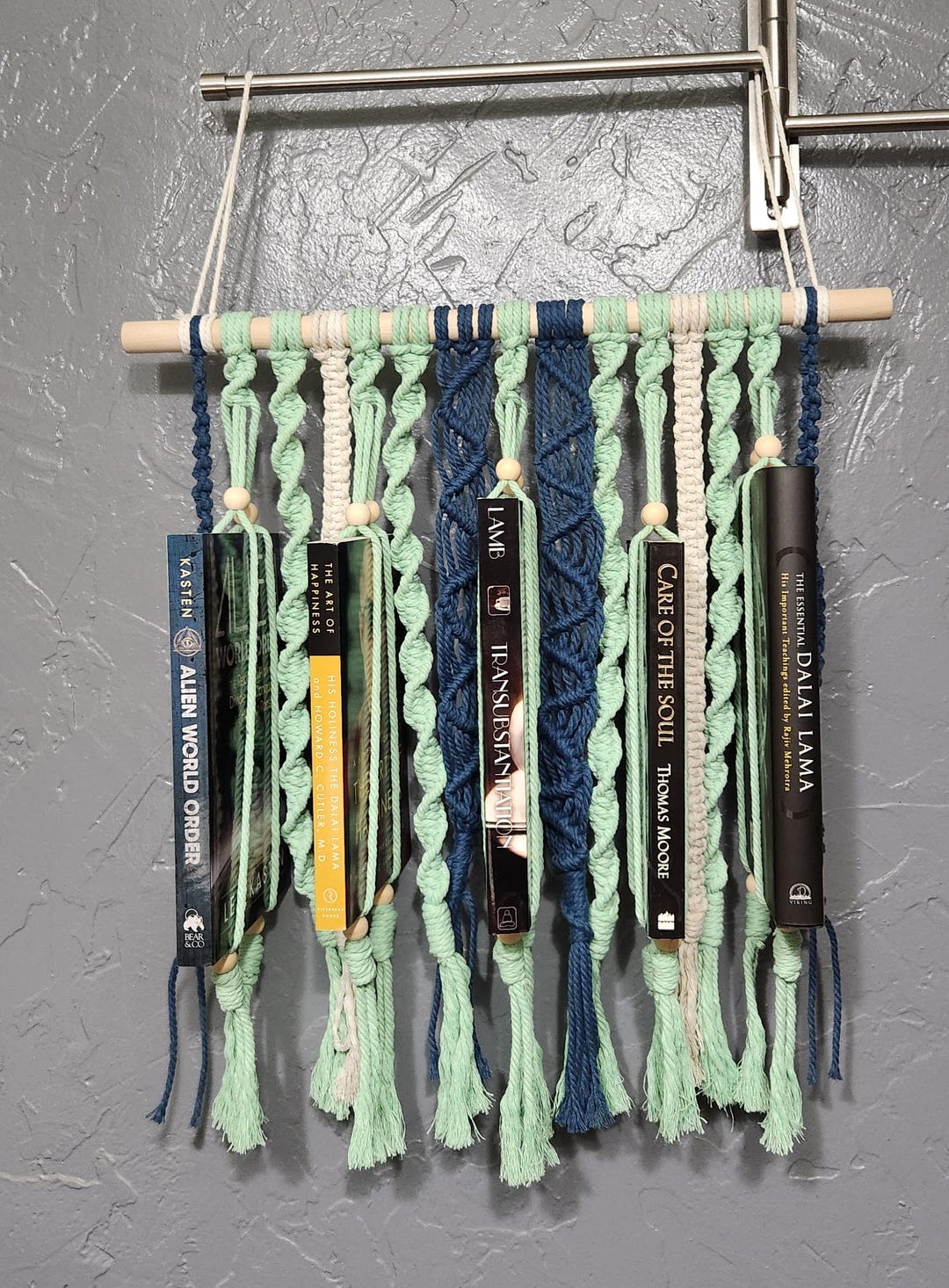 Macrame Hanging Book Holder - Etsy