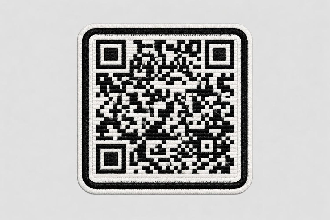 Qr Code Jacket Patch