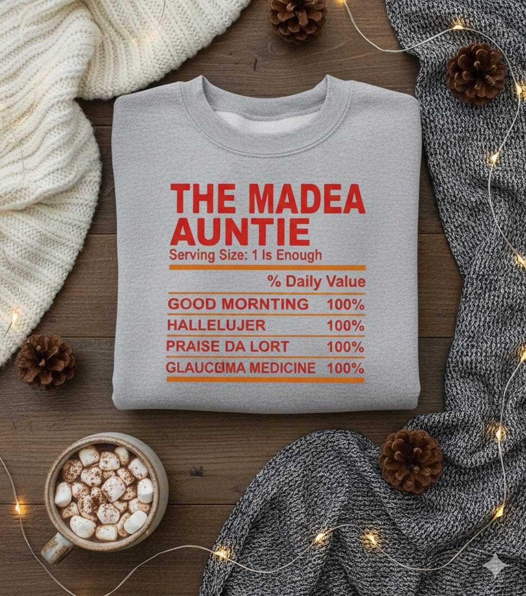 Madea Auntie SVG PNG Nutrition Facts | Funny Tyler Perry Auntie Shirt ...