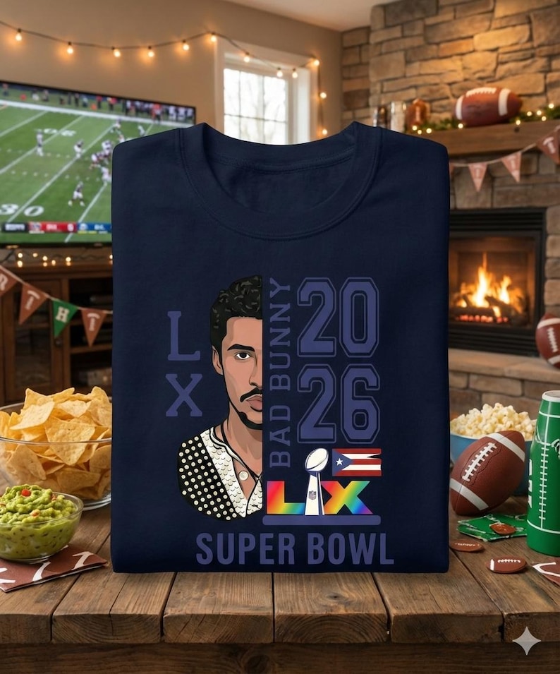 Bad Bunny Super Bowl 2026 PNG | Halftime Show LX Design (Digitaler ...