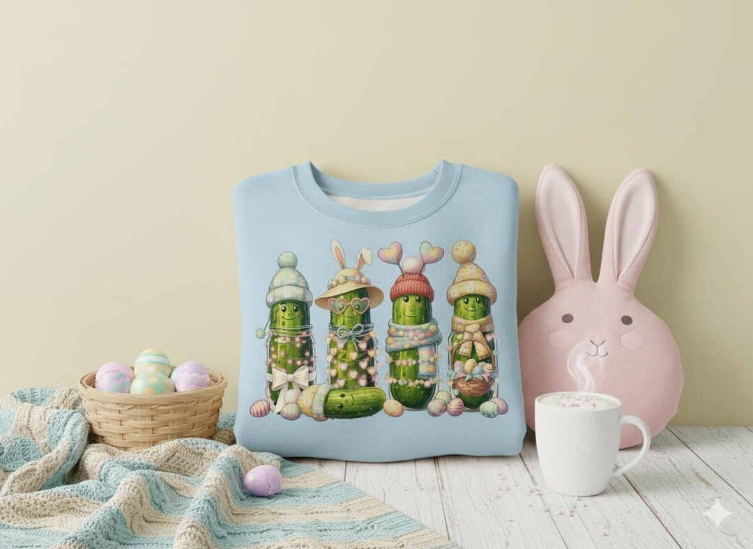 Easter Pickles PNG Digital Download, Kawaii Easter Sublimation Design ...