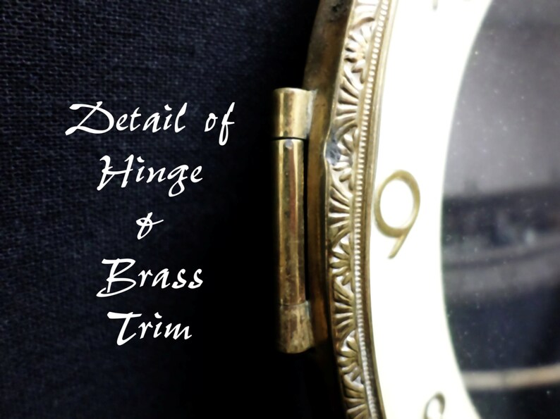 Clock Face Convex Glass Open Face Hinged Brass Clock Picture Frame Dial ...