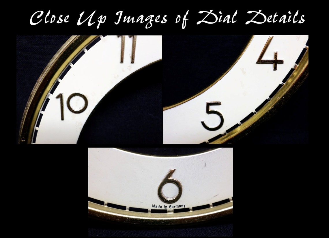 Clock Face Convex Glass Open Face Hinged Brass Clock Picture Frame Dial ...