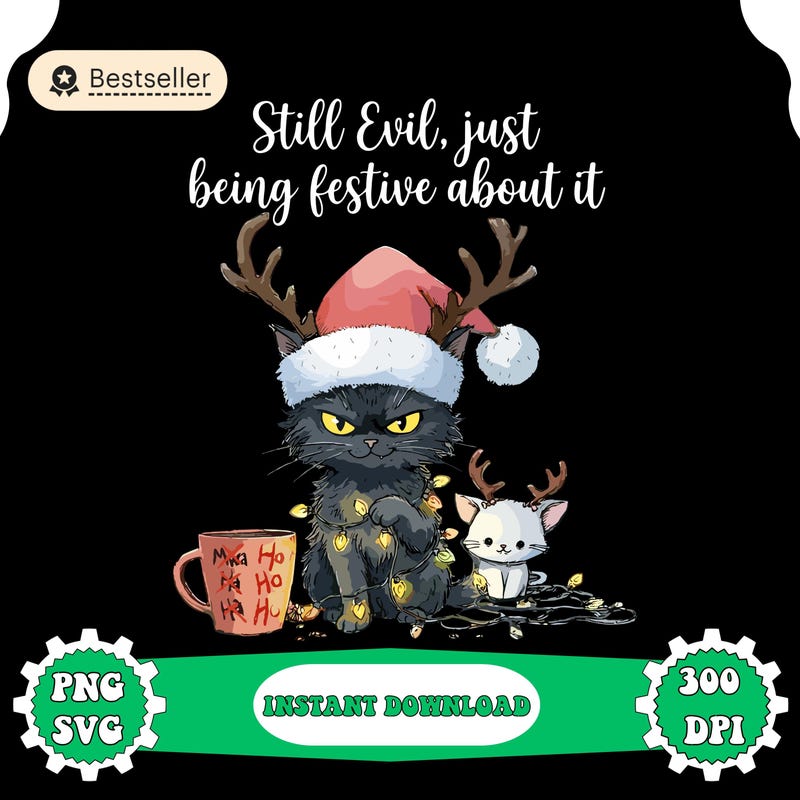 Evil but Festive - Etsy UK