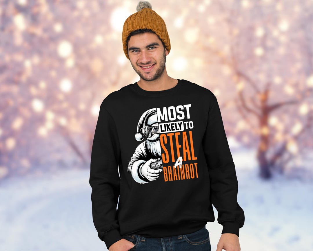 Steal a Brainrot Gamer Christmas Jumper: Most Likely to Gaming Sweater ...