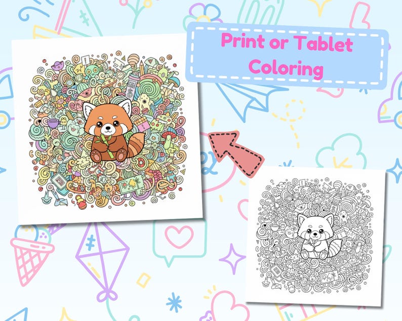 Doodle Coloring Book Vol 3: Fun Illustrations for Adults & Kids ...