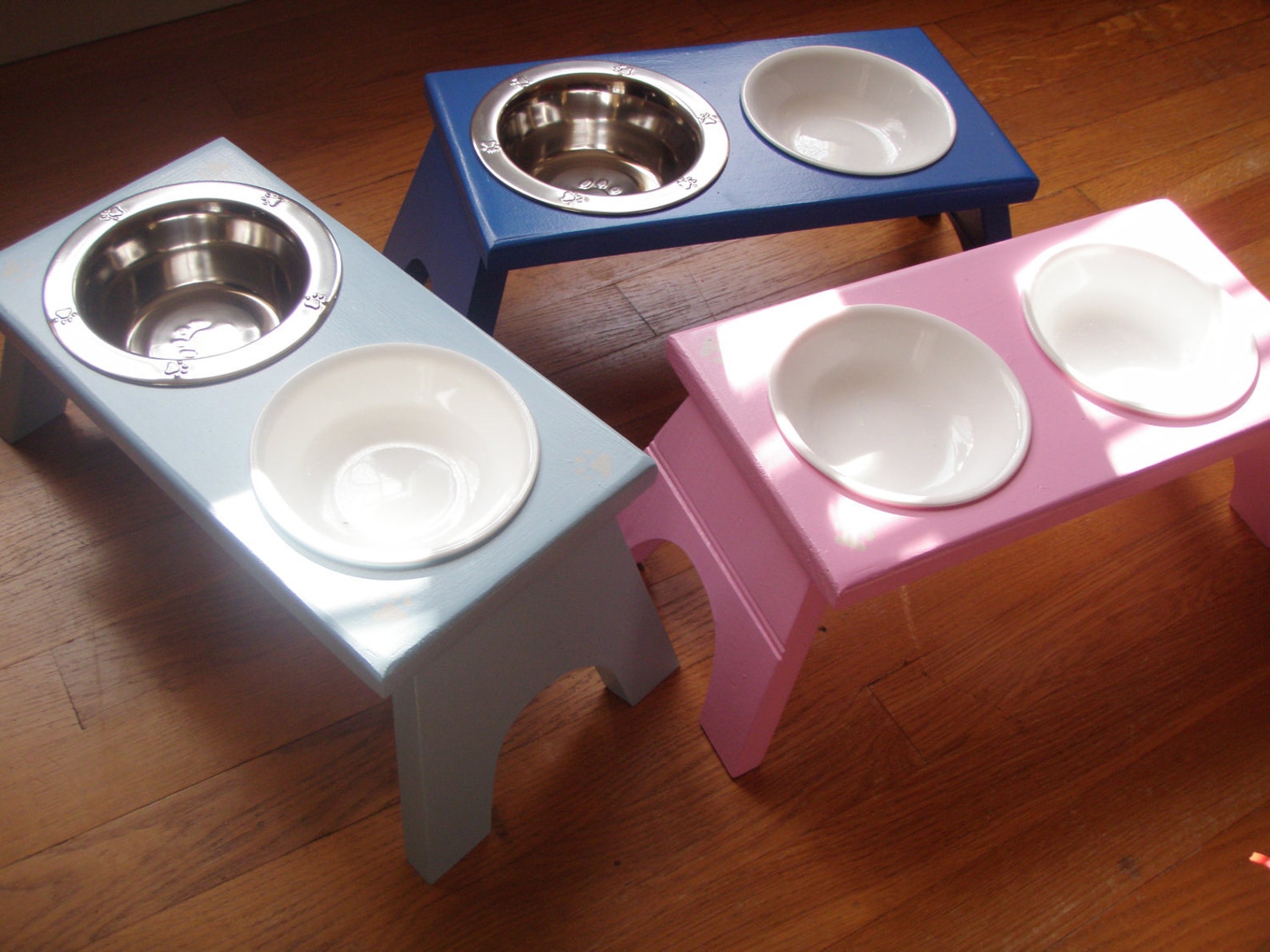 Raised Cat Feeding Station 2 Bowl | Etsy