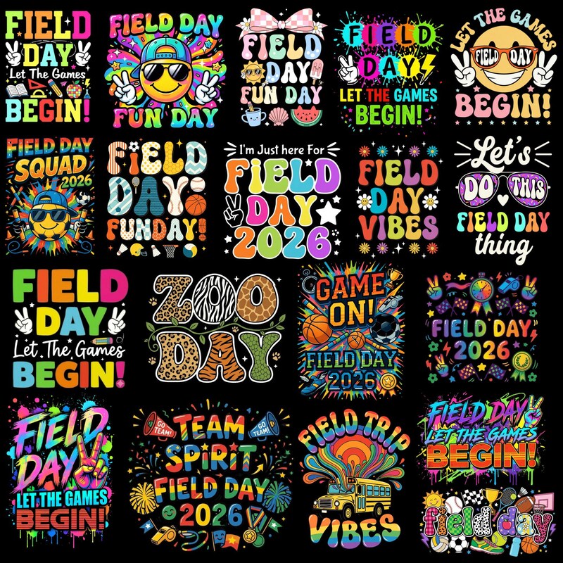 Field Day Clip Art - Etsy