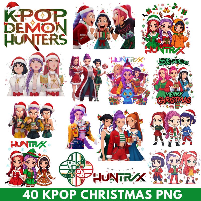 Kpop Demon Hunters Christmas Images - Etsy