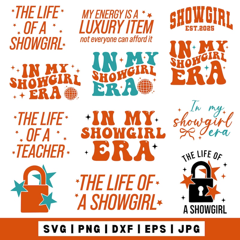 Life of a Showgirl Svg - Etsy