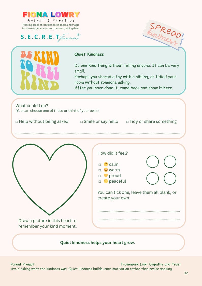 Emotional Wellbeing Activity Pack for Kids | Self-love, Confidence (PDF ...