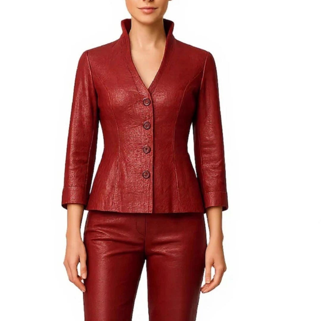 T-X Terminator Inspired Leather Costume Handmade Jacket & Pants Set ...