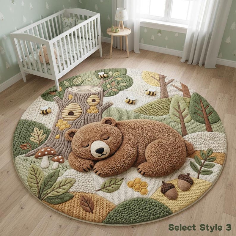 Surprising Woodland Rug For Nursery Pictures