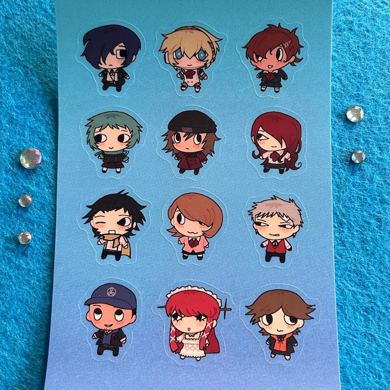 Persona 3 / Persona 4 Sticker Sheet - Etsy