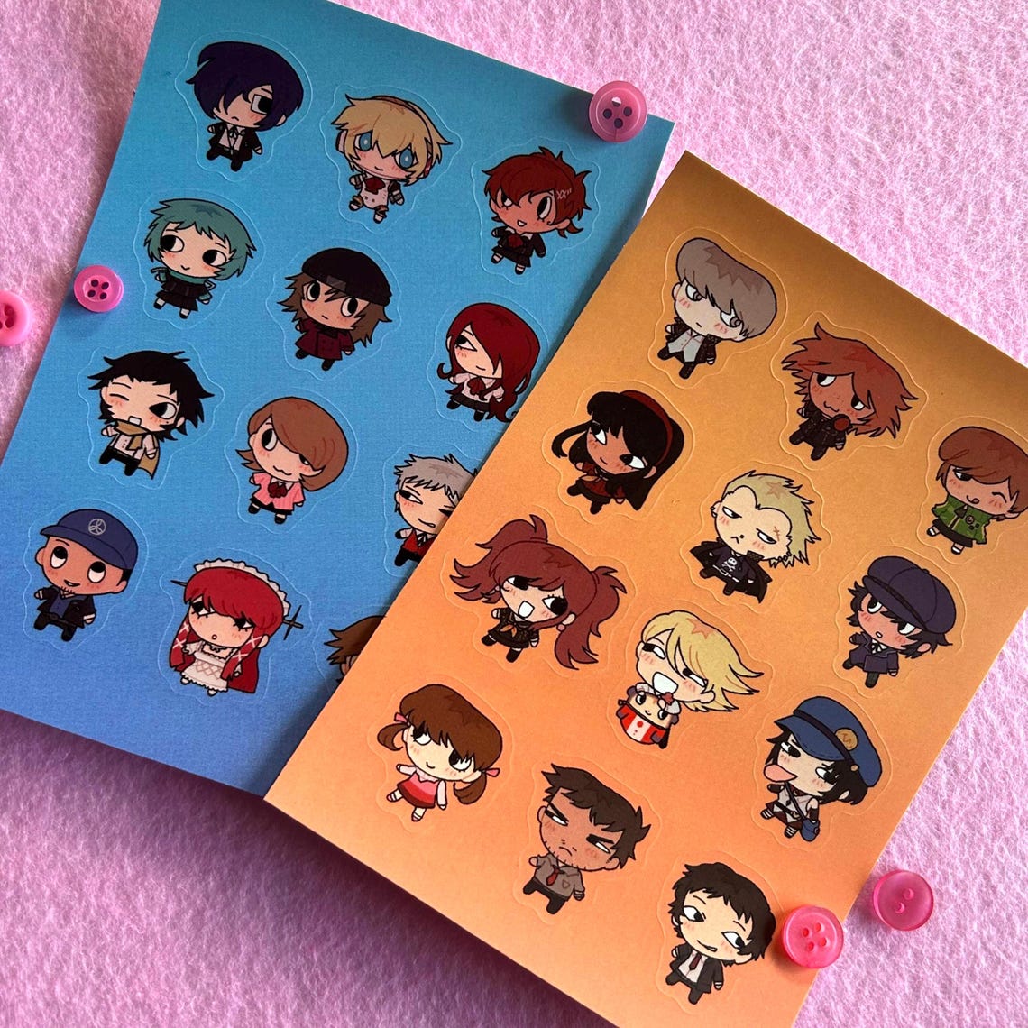 Persona 3 / Persona 4 Sticker Sheet - Etsy