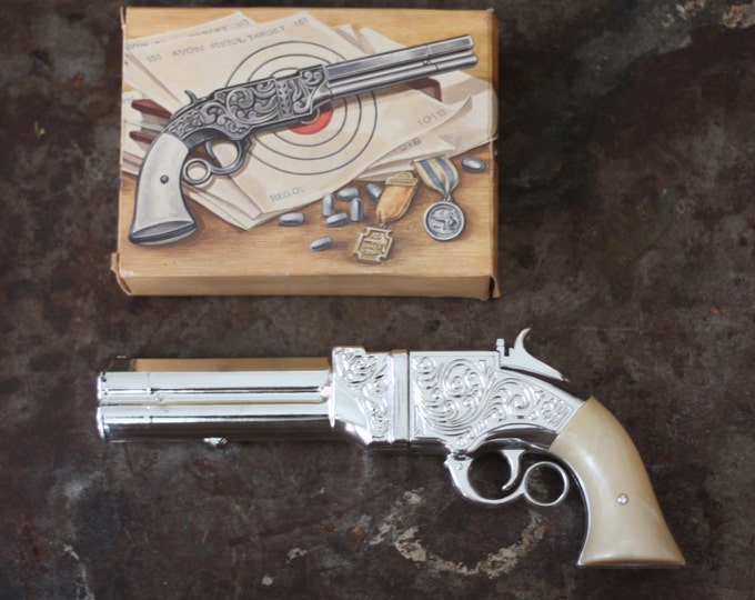 Vintage Avon Volcanic Repeating Pistol Gun After Shave Decanter Bottle ...