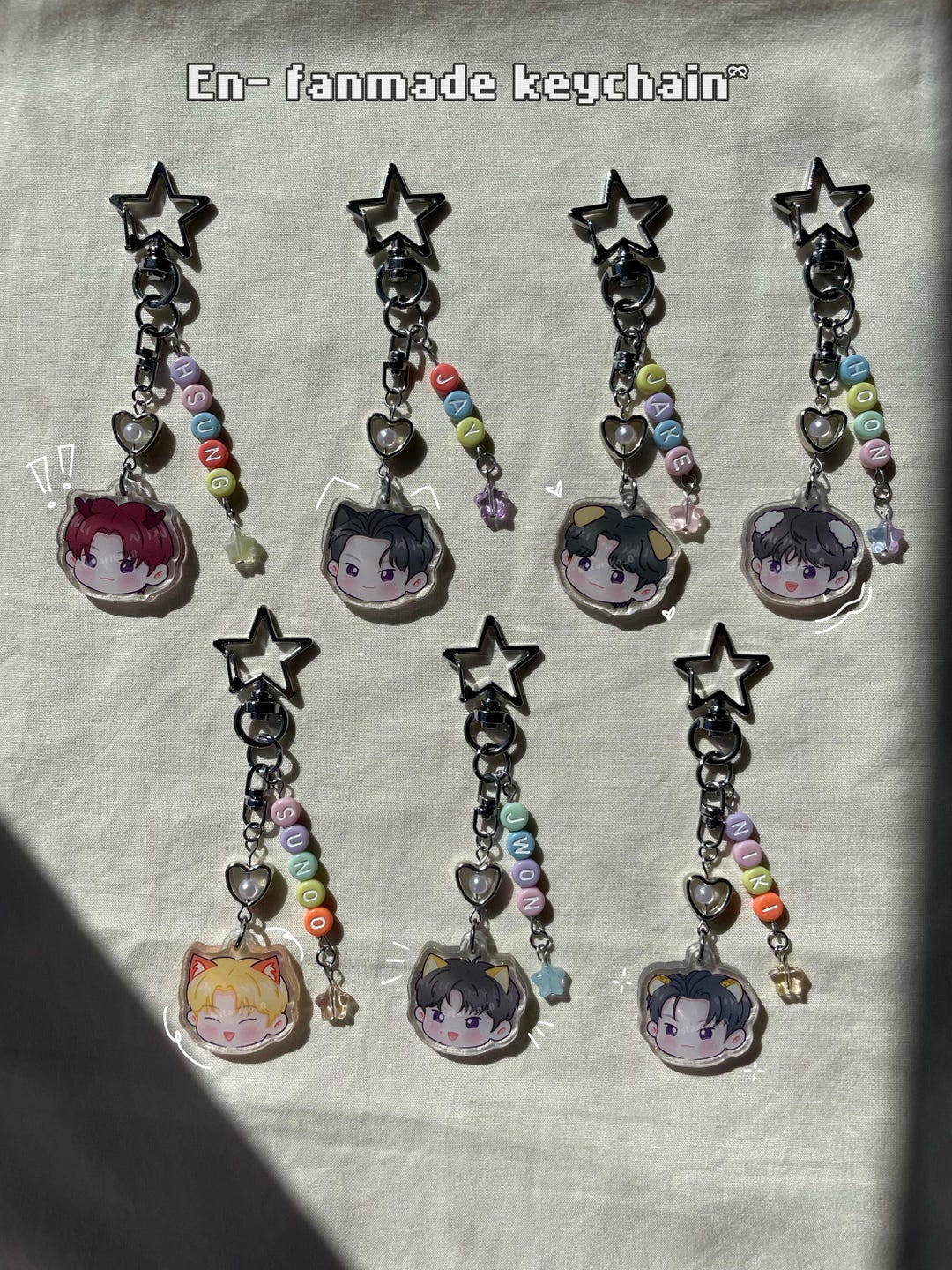 Enhypen Fanmade Keychain - Etsy