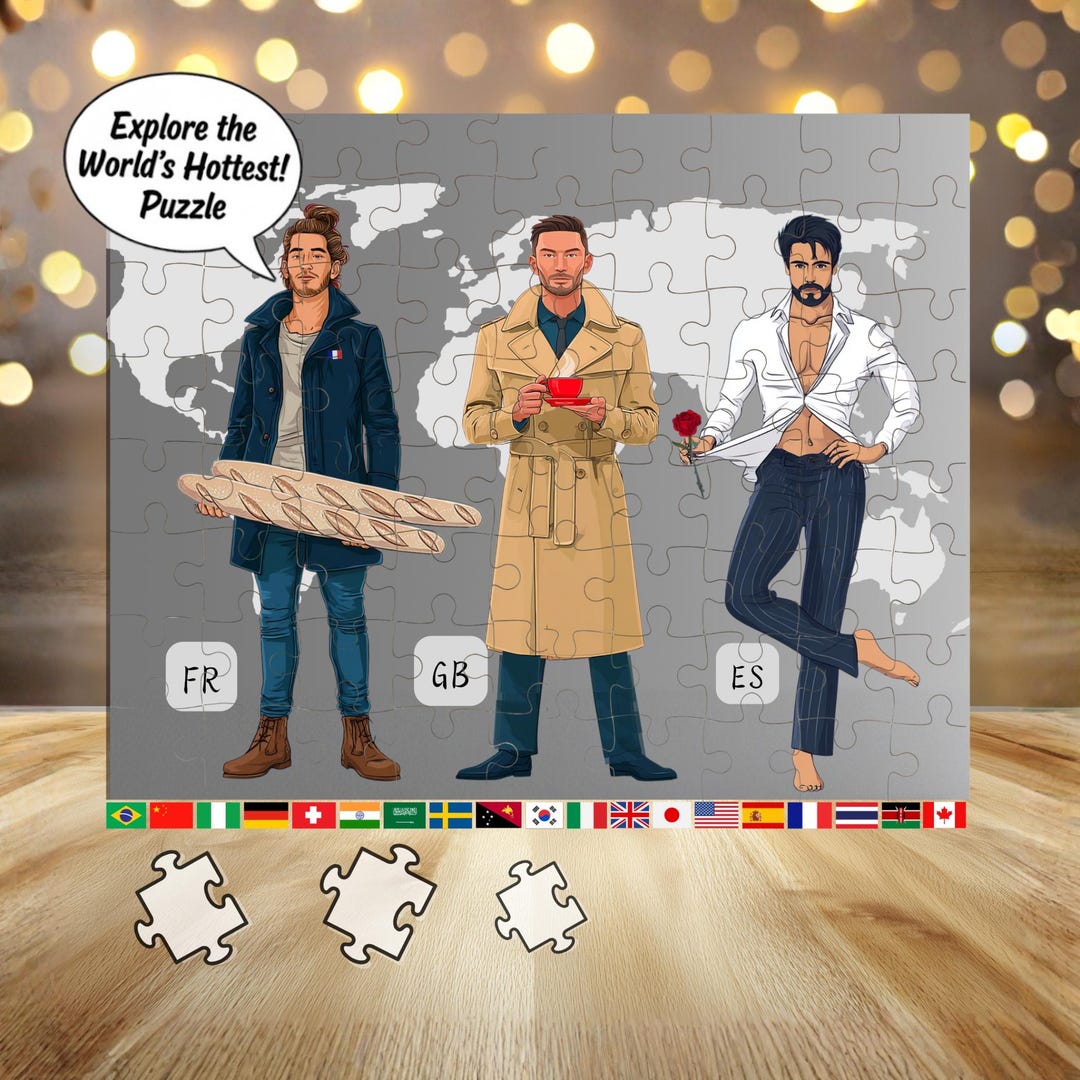 Global Gentlemen Handsome Men From Around the World Poster - Etsy