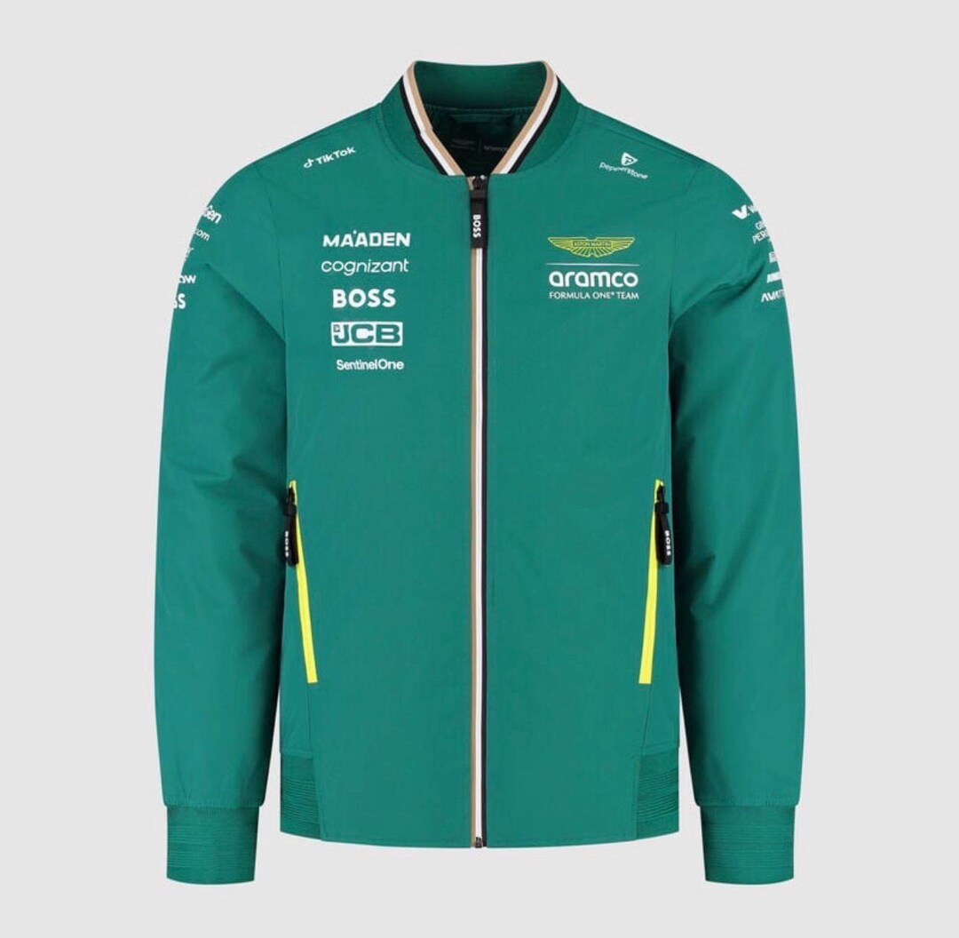Nascar Aramco 2025 F1 Inspired Racing Jacket Sublimation Bomber Style ...