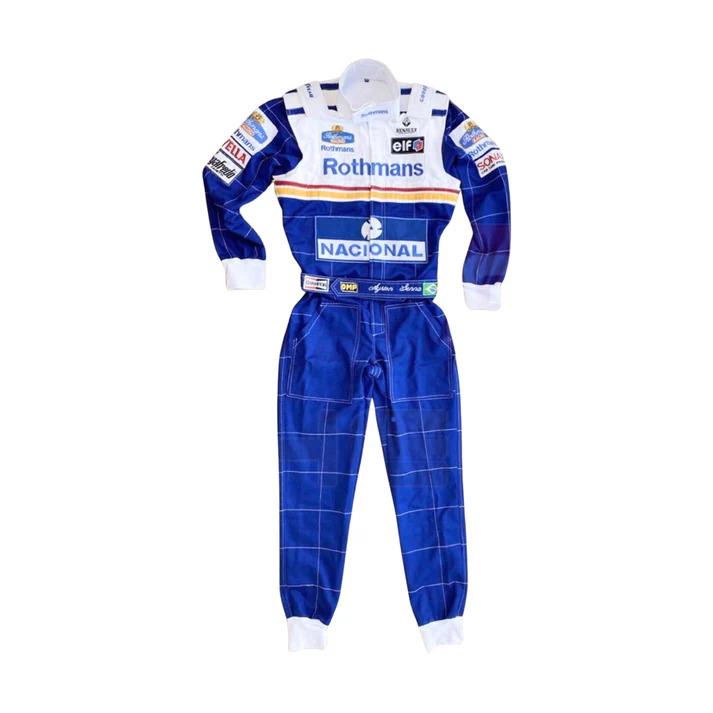 F1 Ayrton Senna Go Kart Racing Suit: Williams Rothmans CIK/FIA Level 2 ...