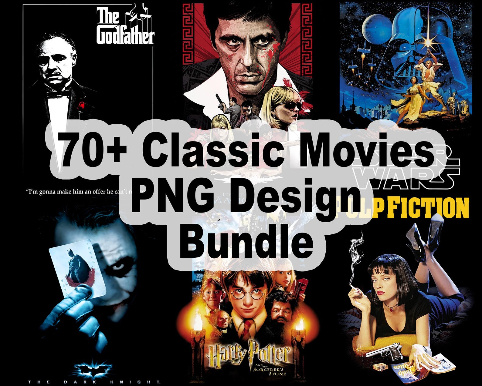 70+ Classic Iconic Movies PNG Bundle | Retro Film Aesthetic PNG Designs ...