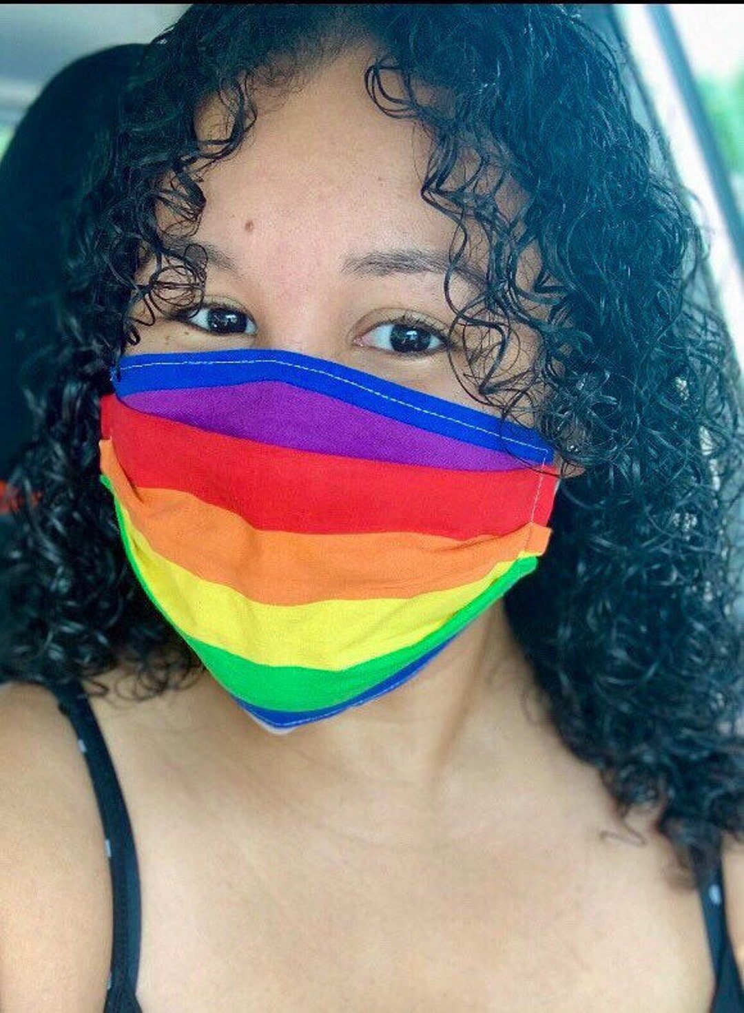 Gay Pride Face Mask, Rainbow Face Mask, One 1 Reusable Washable Fabric ...