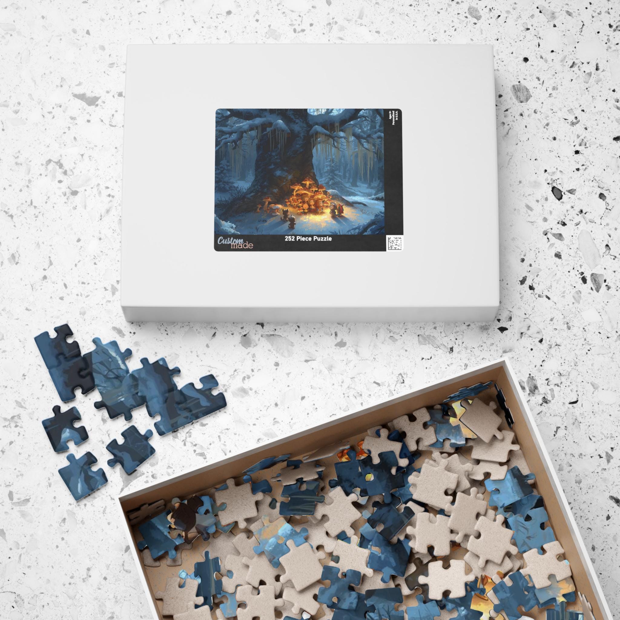 Winter Wonderland Puzzle - Cozy Scene, Holiday Fun, Family Activity ...