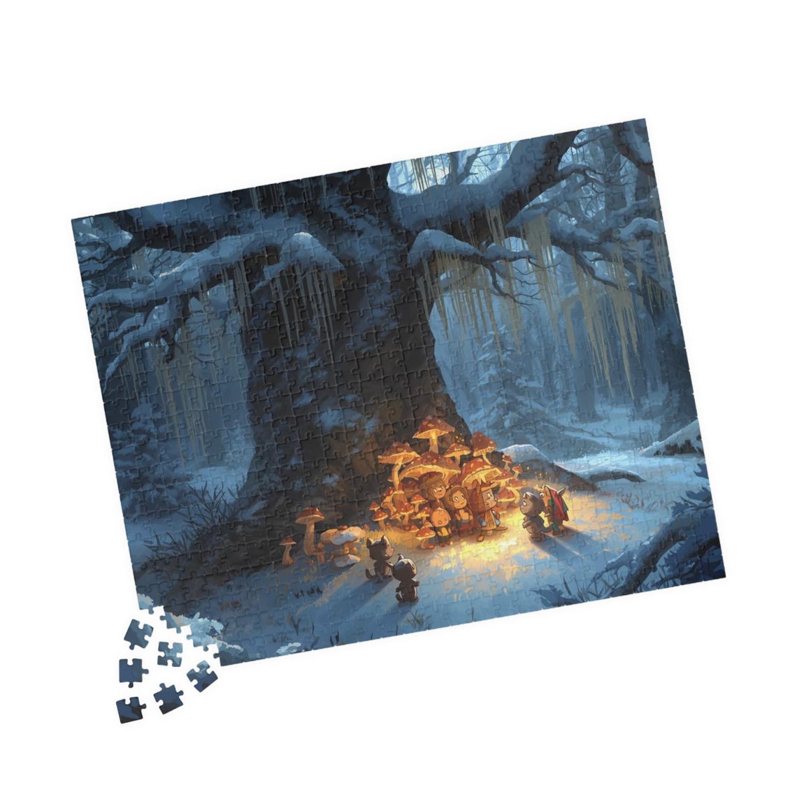 Winter Wonderland Puzzle - Cozy Scene, Holiday Fun, Family Activity ...