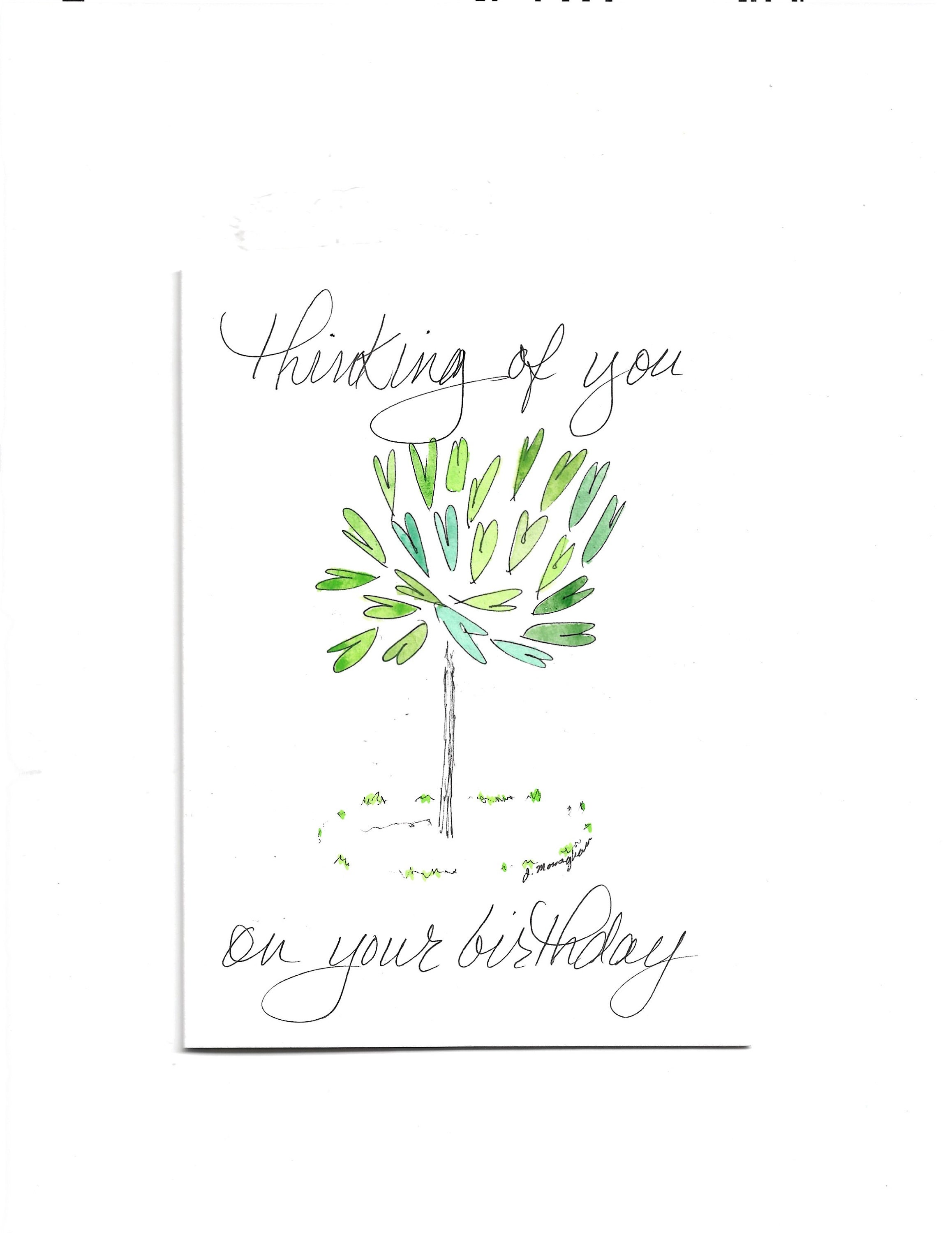 Somber Birthday Card Bereavement Birthday/grief Loss Depressed Sad ...