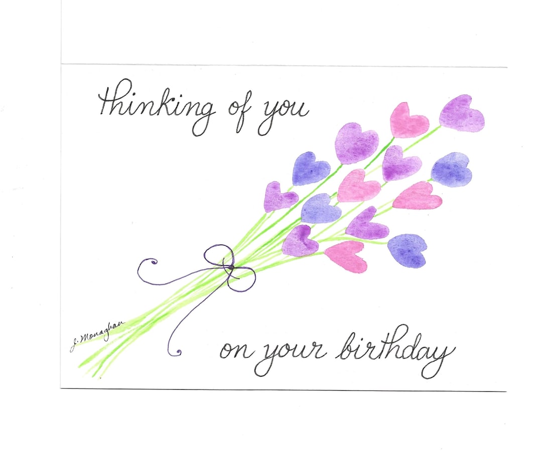 Somber Birthday Card Bereavement Birthday /grief Loss Depressed Sad ...