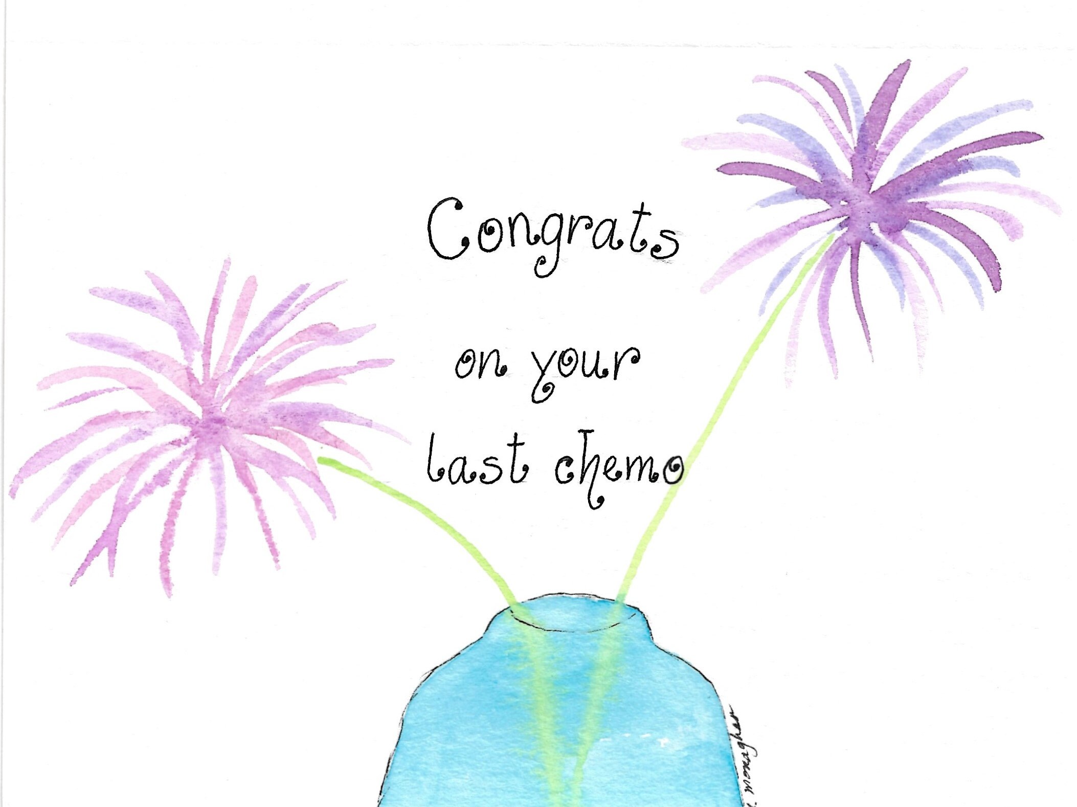 Last Chemo Card, Congratulations on Your Last Chemo, Cancer Card ...