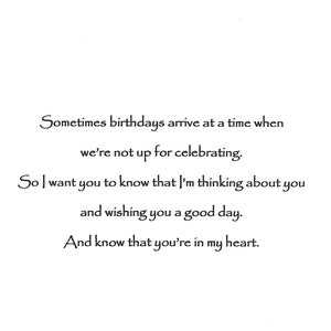 Watercolor Bereavement Birthday Card, Gentle Sympathy - Etsy