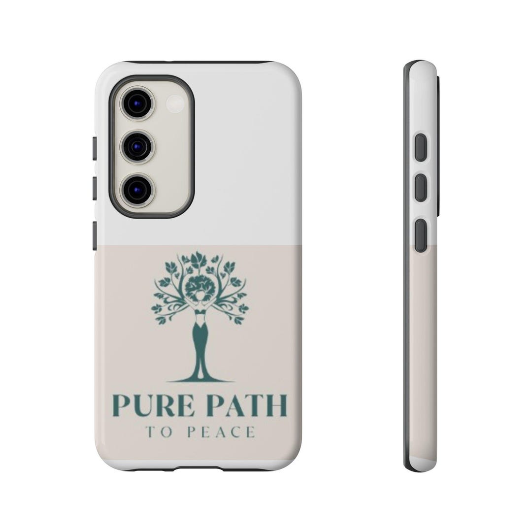 Pure Path to Peace Phone Case | Tree Logo Spiritual Design - Etsy