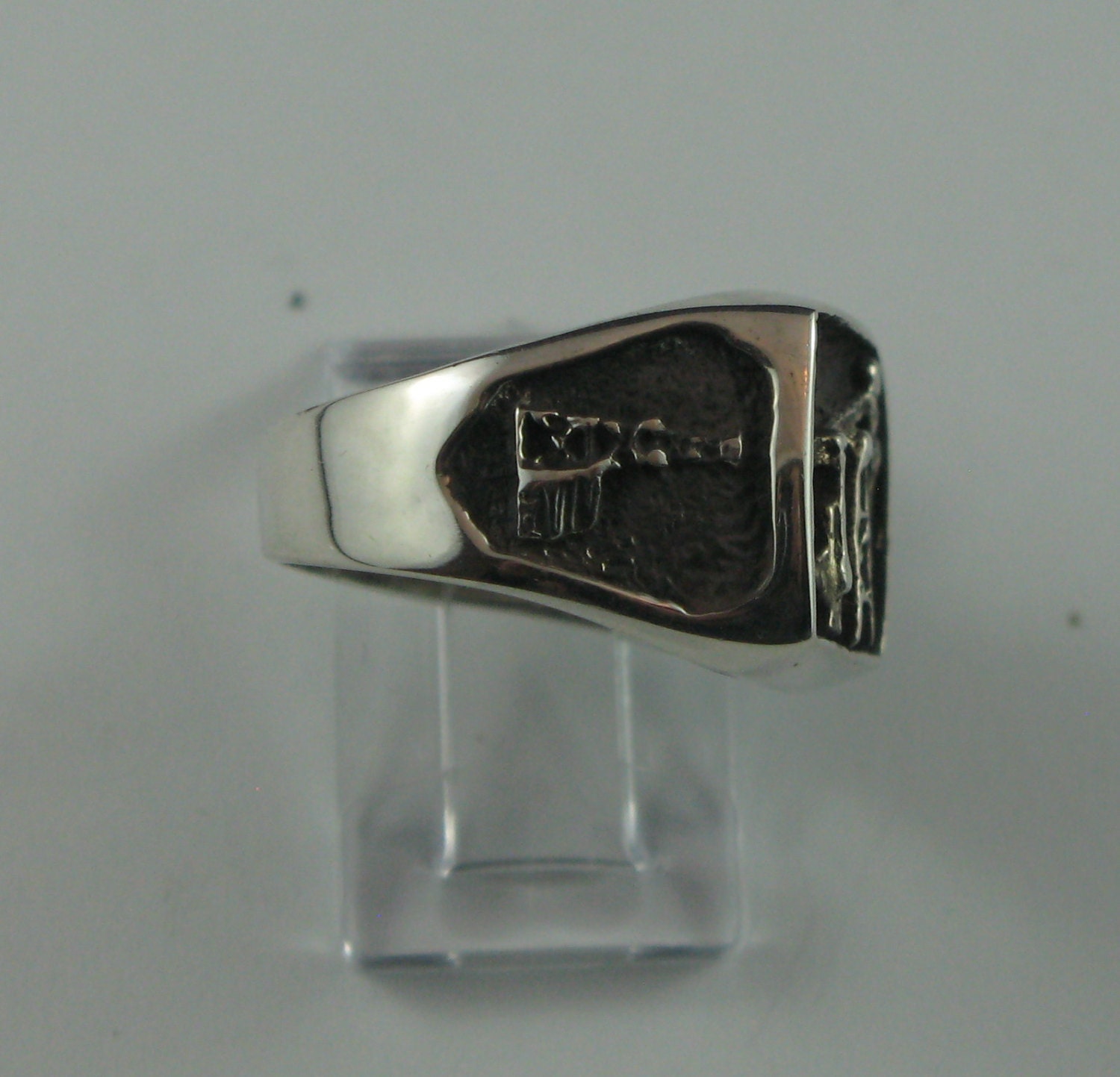 Oil Rig Unisex Sterling Silver Ring - Etsy