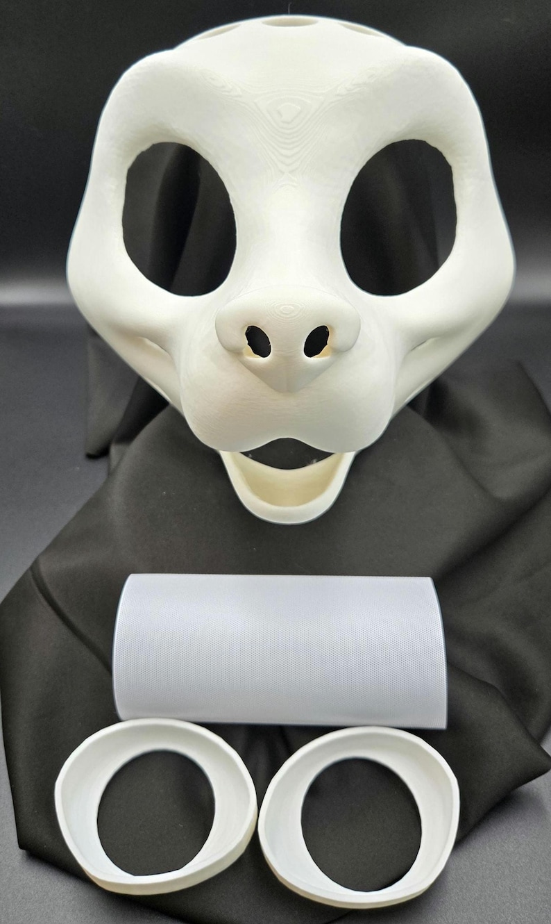 Toony Fox Head Base - TPU Soft - 3D Printed Fursuit Head for DIY ...