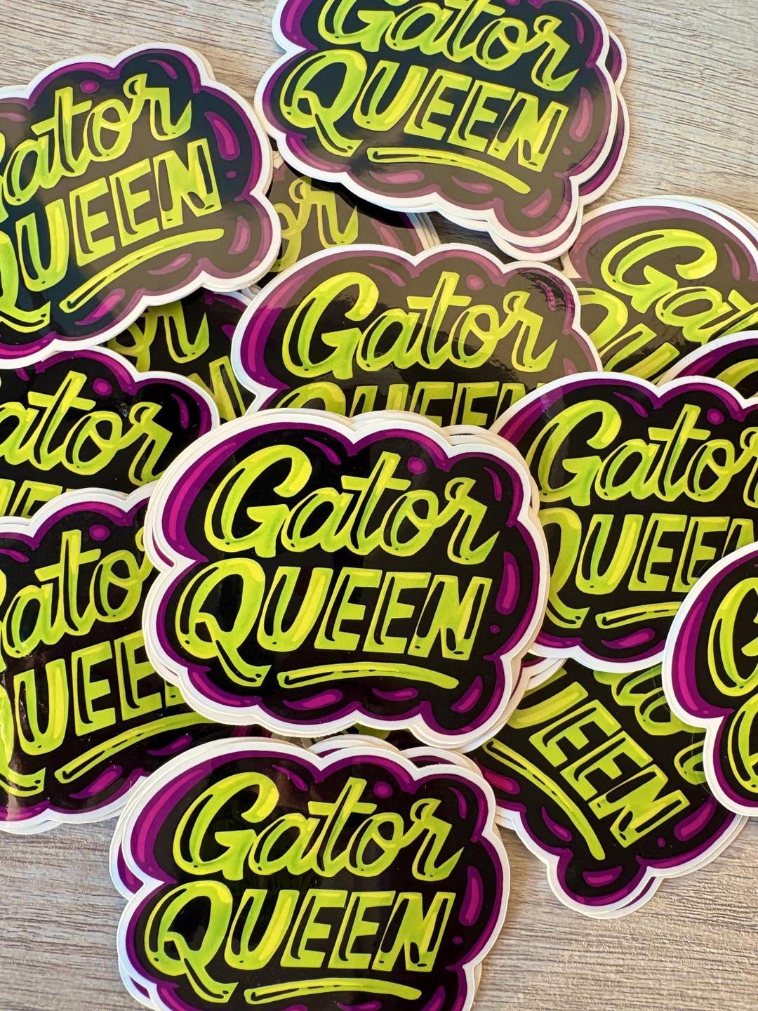 Gator Queen Vinyl Sticker 3 Inch Gator Art - Etsy