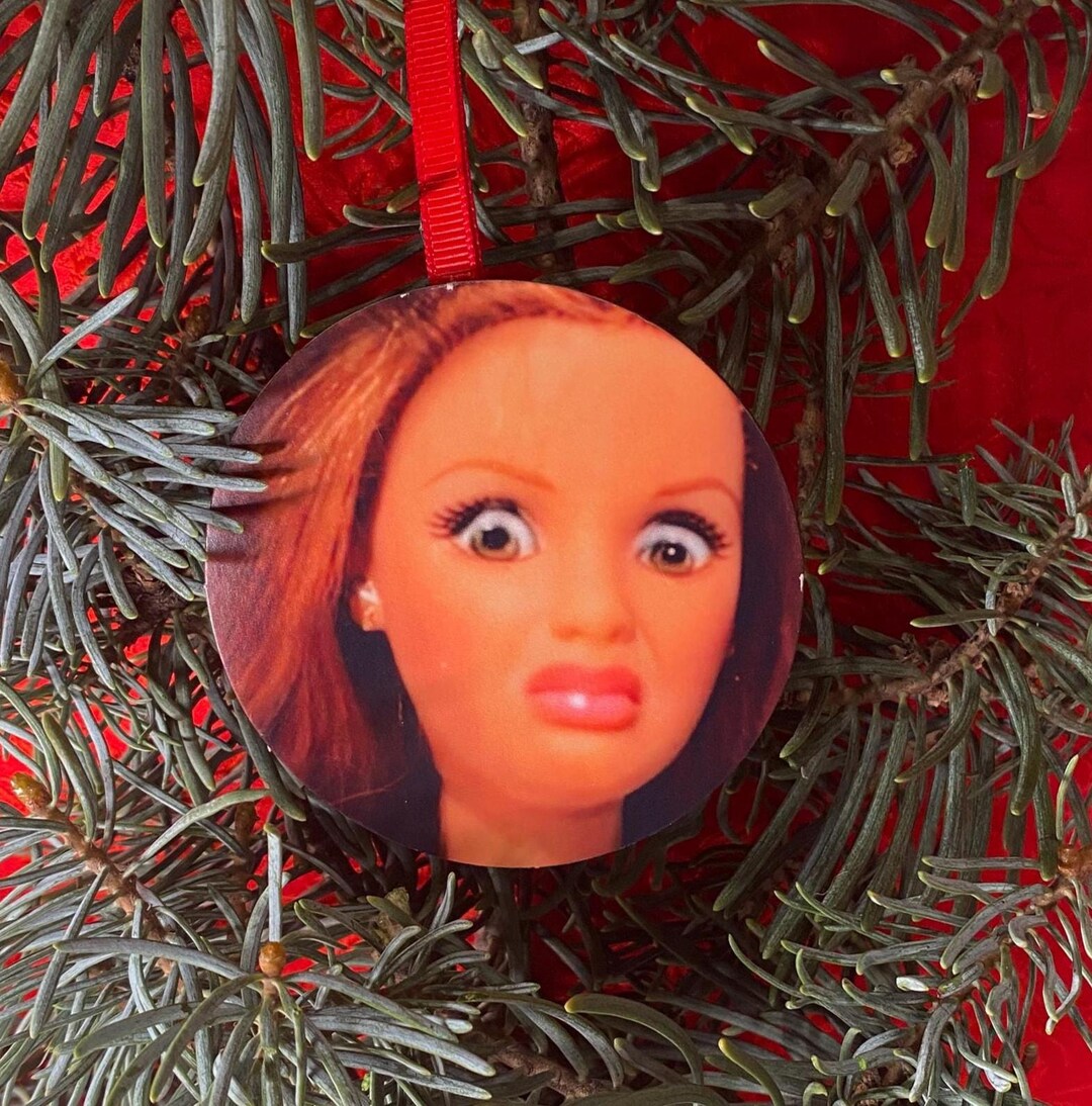 Shocked Barbie Christmas Ornament: Custom Laser Engraved Gift - Etsy