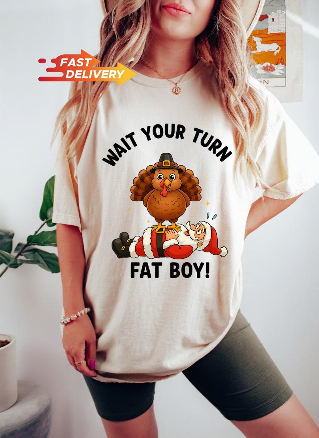 Wait Your Turn Fat Boy Shirt, Funny Thanksgiving Shirt, Turkey Day Tee ...