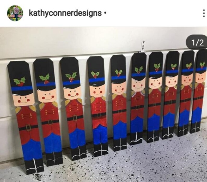 Toy Soldier Fencepost Tutorial: DIY Christmas Decor (digital Download ...
